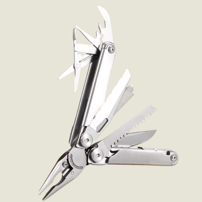 13-in-1 Stainless Steel Multi-Tool - Camping Fishing Hunting Survival ...